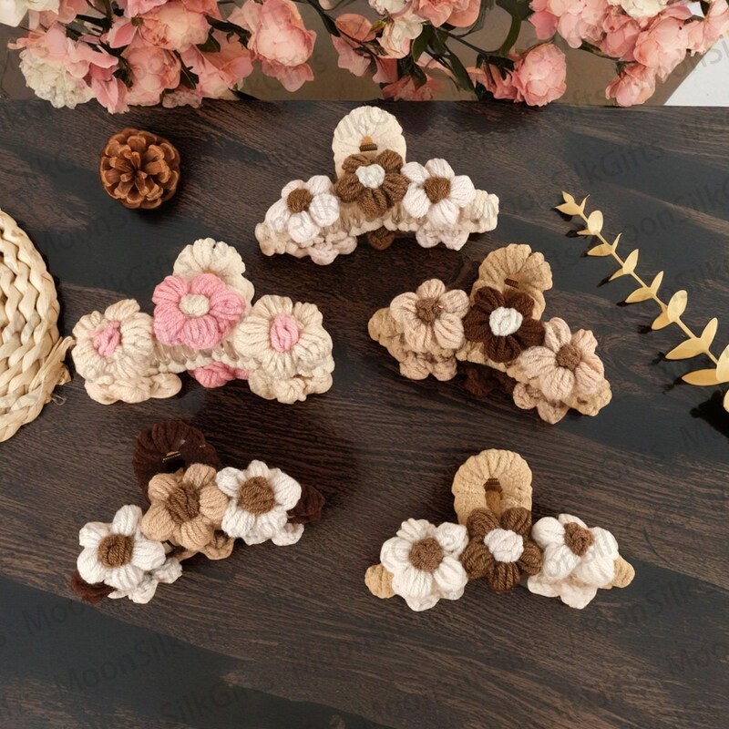 Flower Hair Clips - Etsy