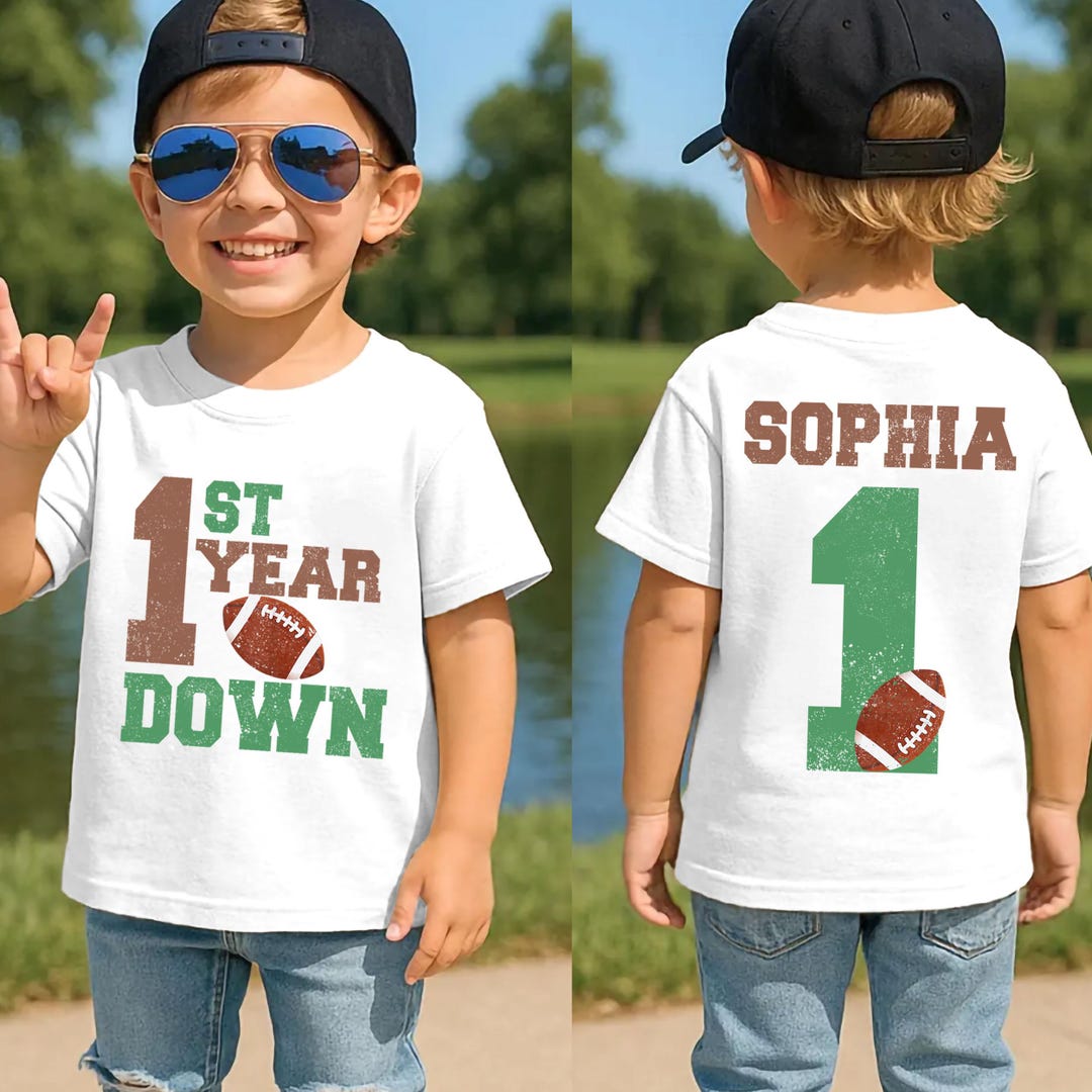 Football First Birthday Shirt, Football Birthday Shirt, First Birthday ...
