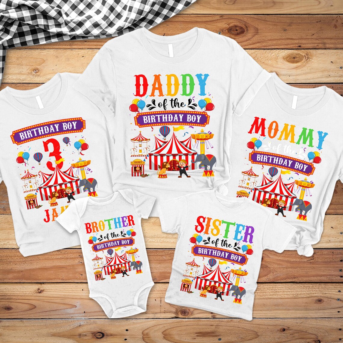 Carnival Birthday Shirt, Ring Leader Birthday Shirt, Matching Family ...