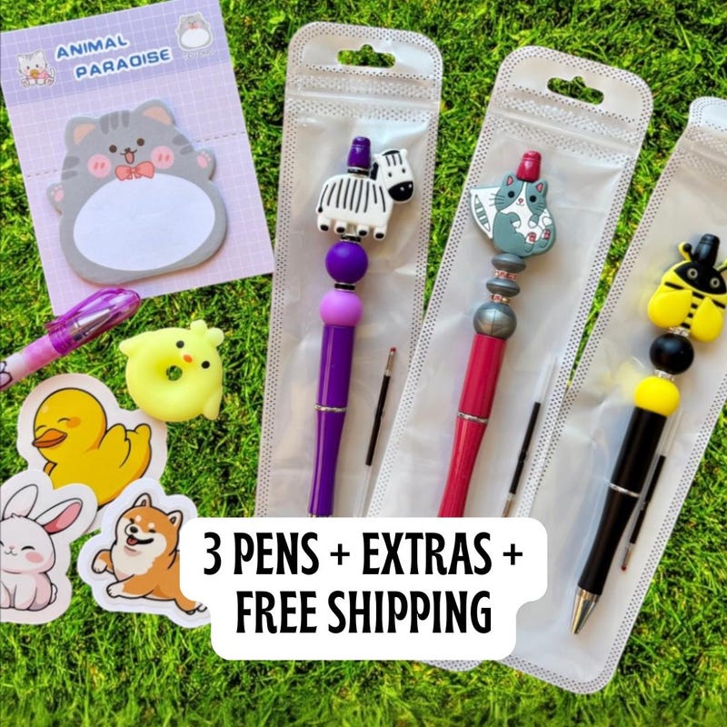 Animal Writing Pens - Etsy