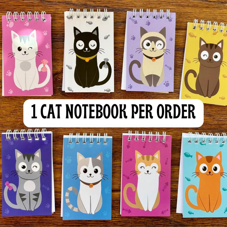 Cat Stationery Gift Set: Beaded Pens, Stickers, Pouch & Notebook - Etsy