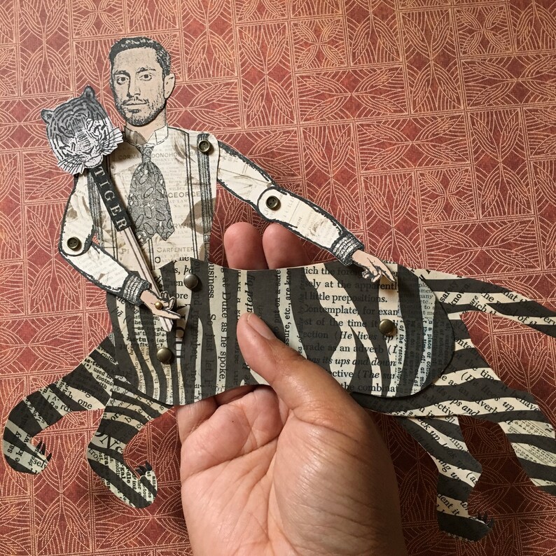 Menagerie Paper Doll - Tiger Riz Ahmed Paper Doll - Etsy