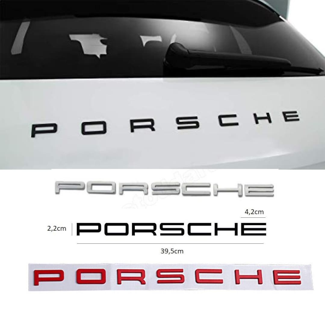 PORSCHE Lettering Rear Boot Badge Emblem - Etsy UK