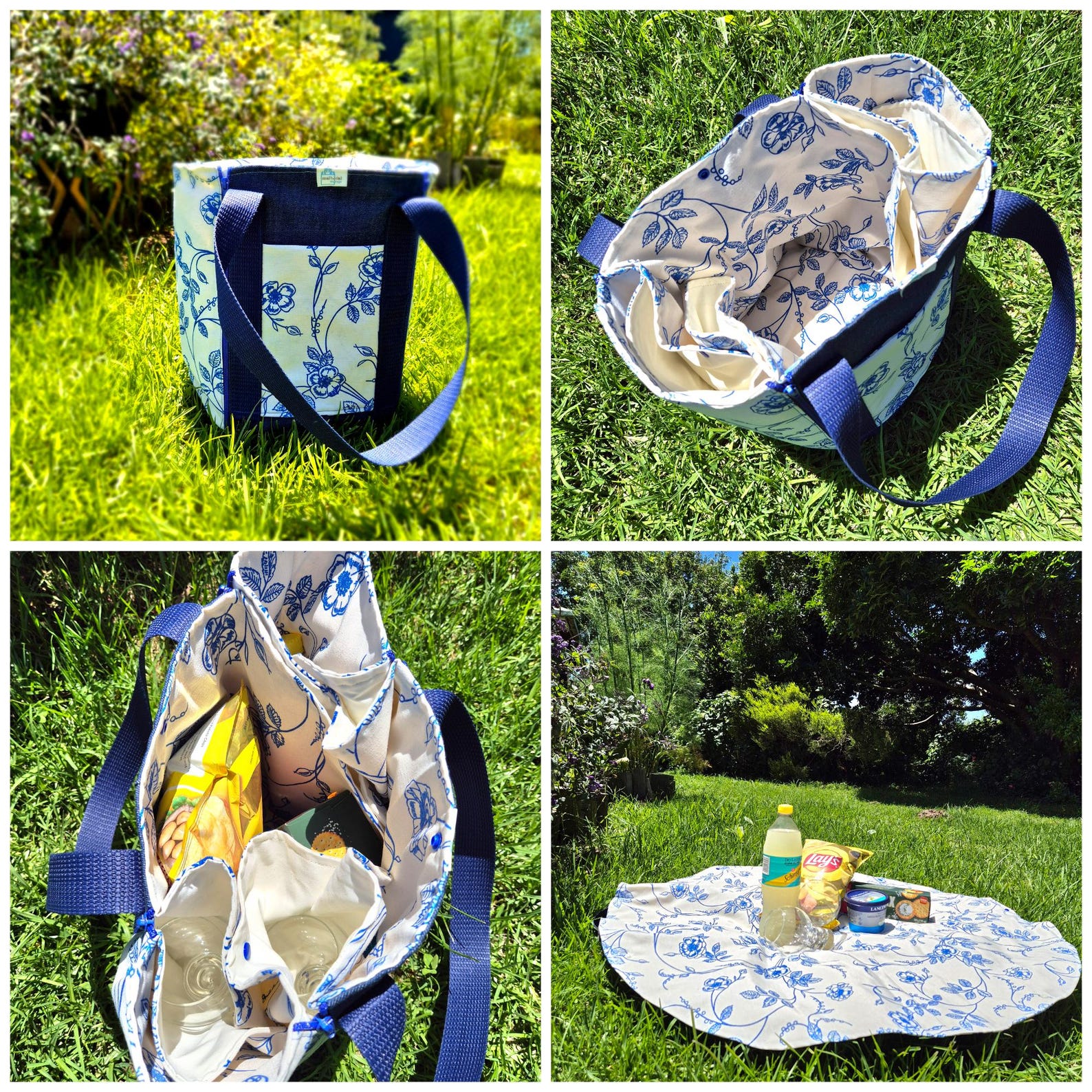 Picnic Tote Bag to Blanket Sewing Pattern - 5-in-1 Versatile Design ...