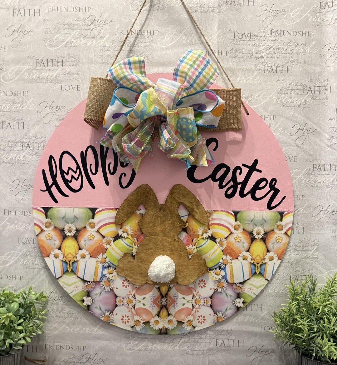 Hoppy Easter Sign - Etsy