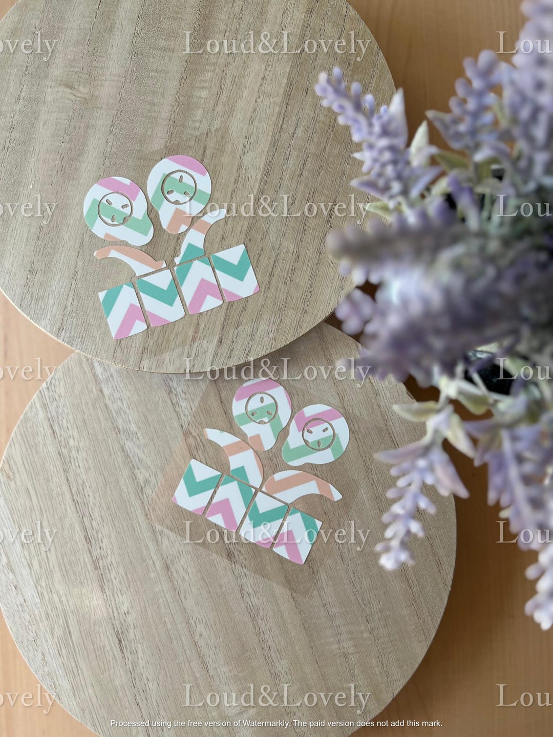 Spring Pastel Chevron Cochlear Implant Skins for N7, N8, Kanso2, Rondo3 ...