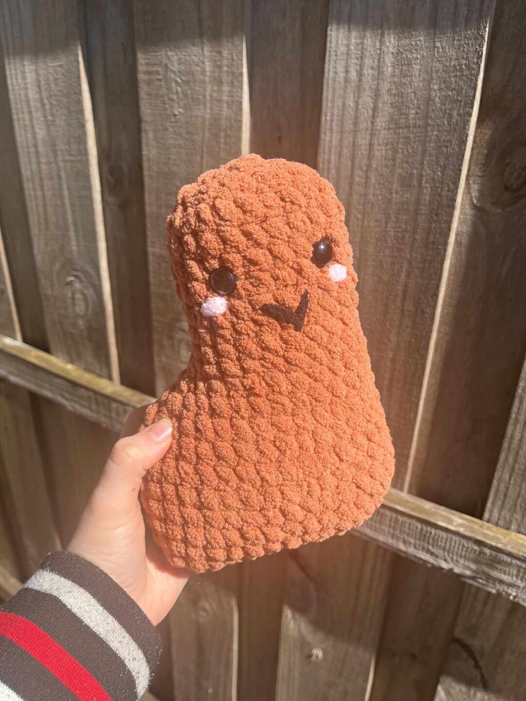 Crochet Chicken Nugget, Amigurumi Chicken Nugget, Chicken Nugget ...