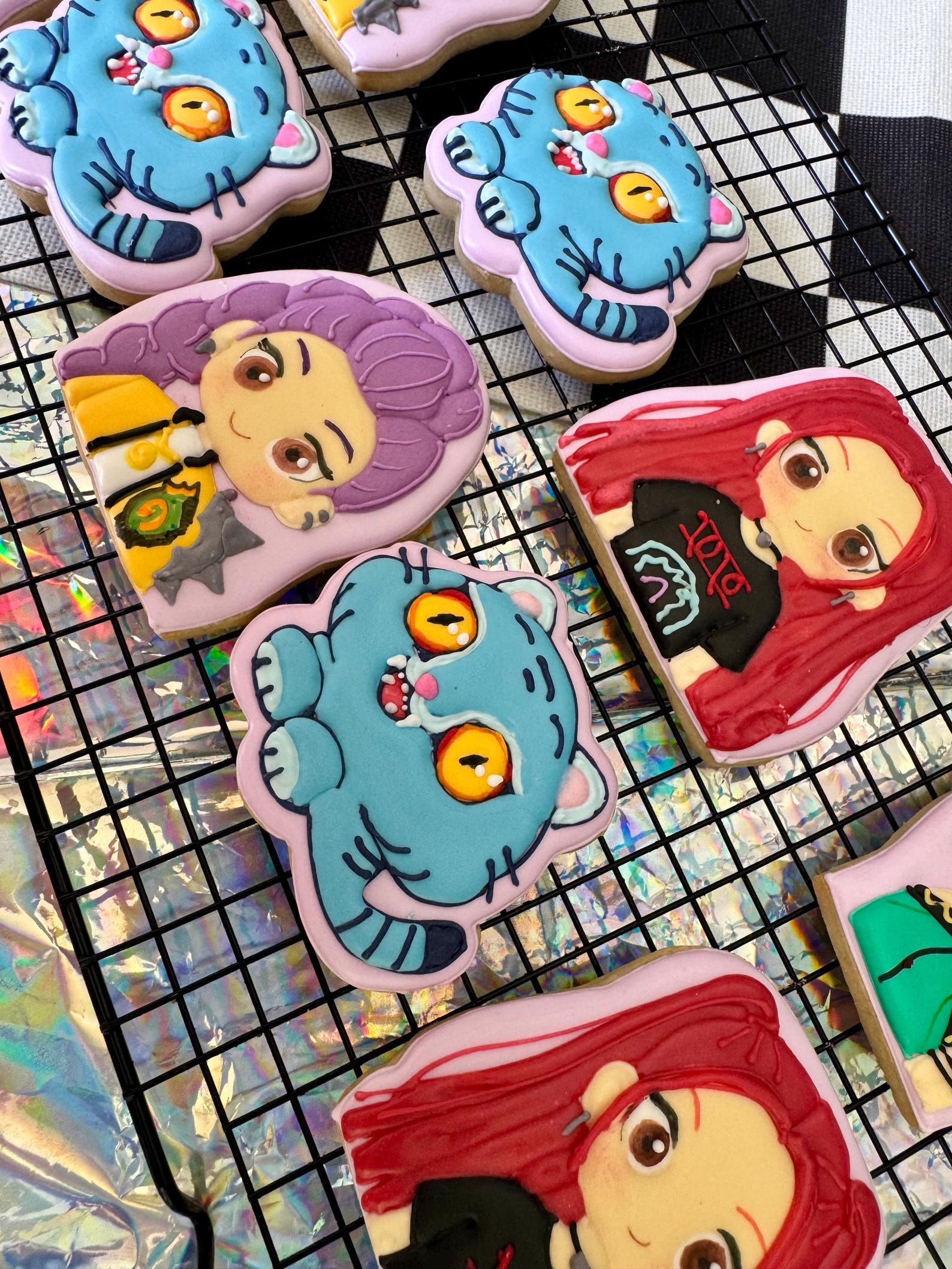 Kpop Demon Hunters Cookies Kpop Hunters Cookies Decorated (1 Dozen ...