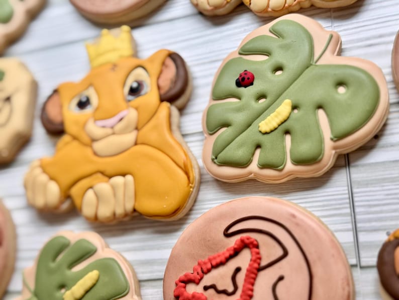 Lion King Cookies Decorated (1 Dozen) Simba Cookies Lion King Cookies ...