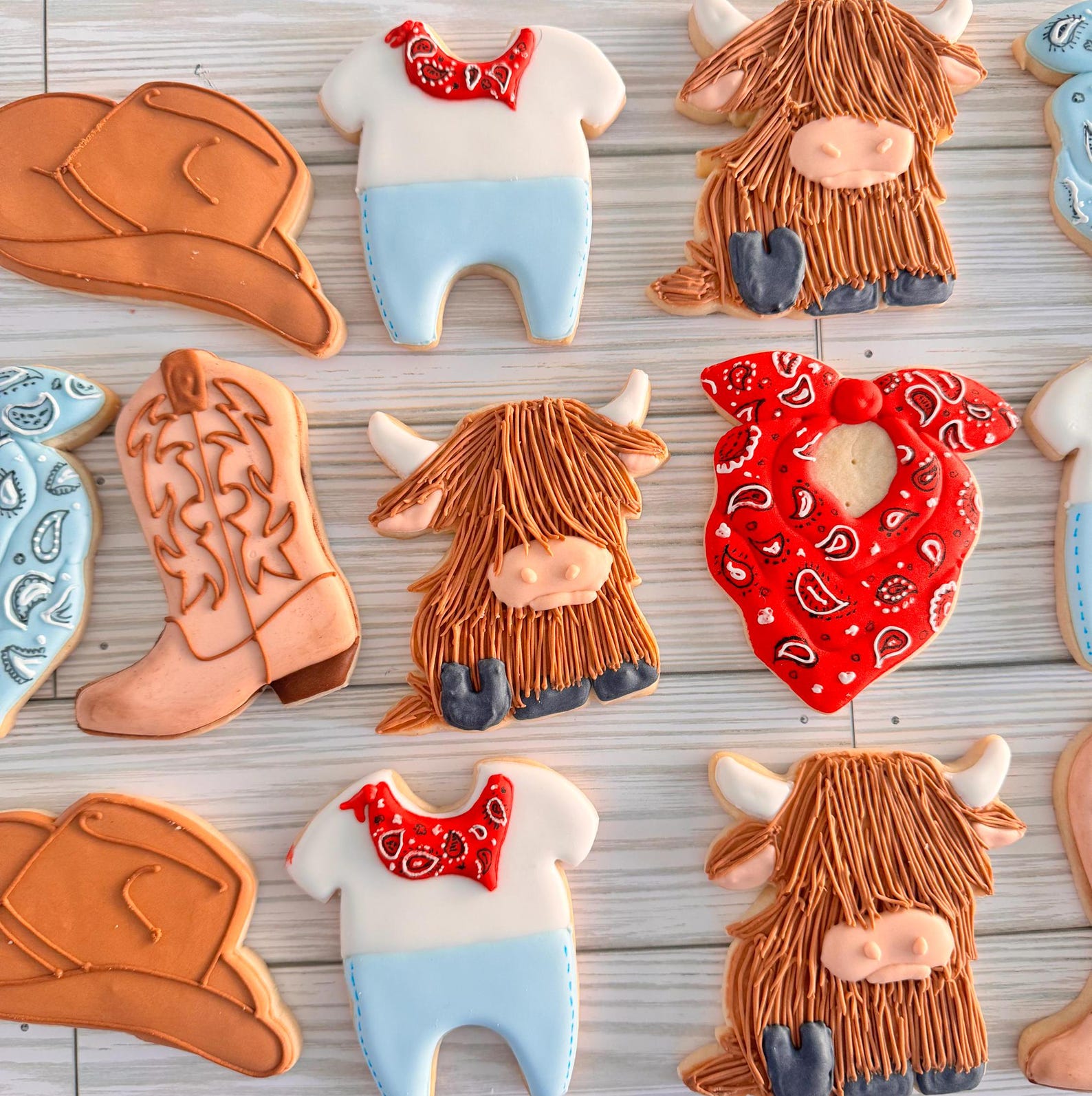 Rodeo Cowboy Western Baby Shower Cookies Decorated (1 Dozen) - Etsy