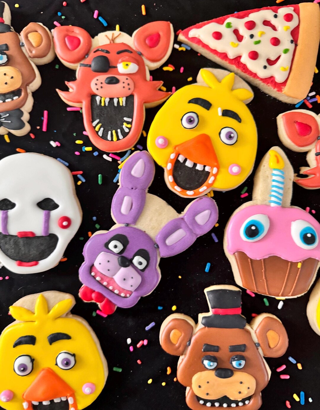 Five Nights at Freddys FNAF Cookies Decorated (1 Dozen) - Etsy