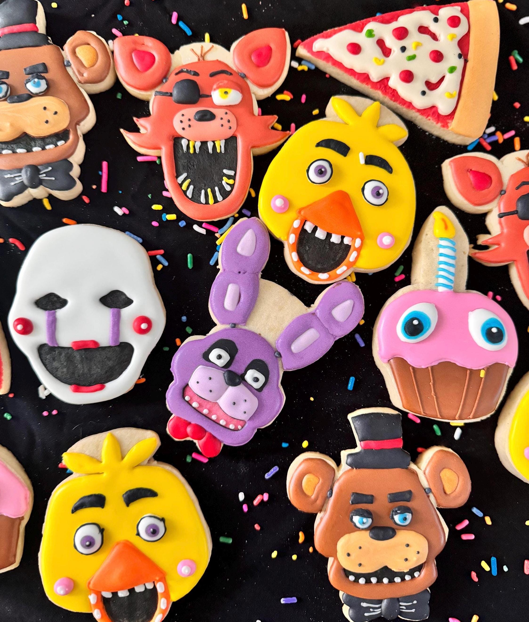 Five Nights at Freddys FNAF Cookies Decorated (1 Dozen) - Etsy
