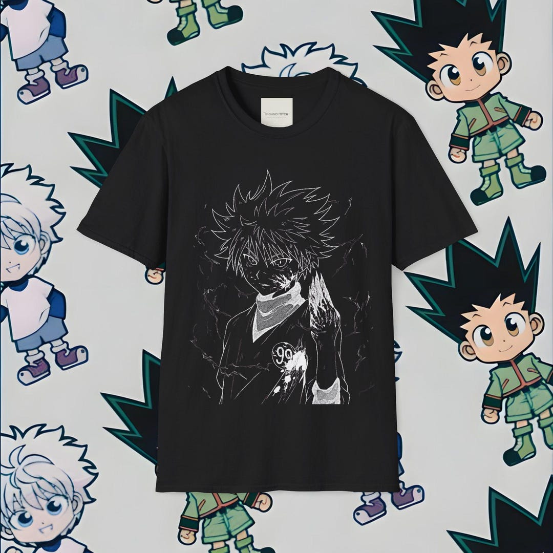 Hunter X Hunter Killua Graphic Tshirt, Hunter X Hunter Merch, Anime ...
