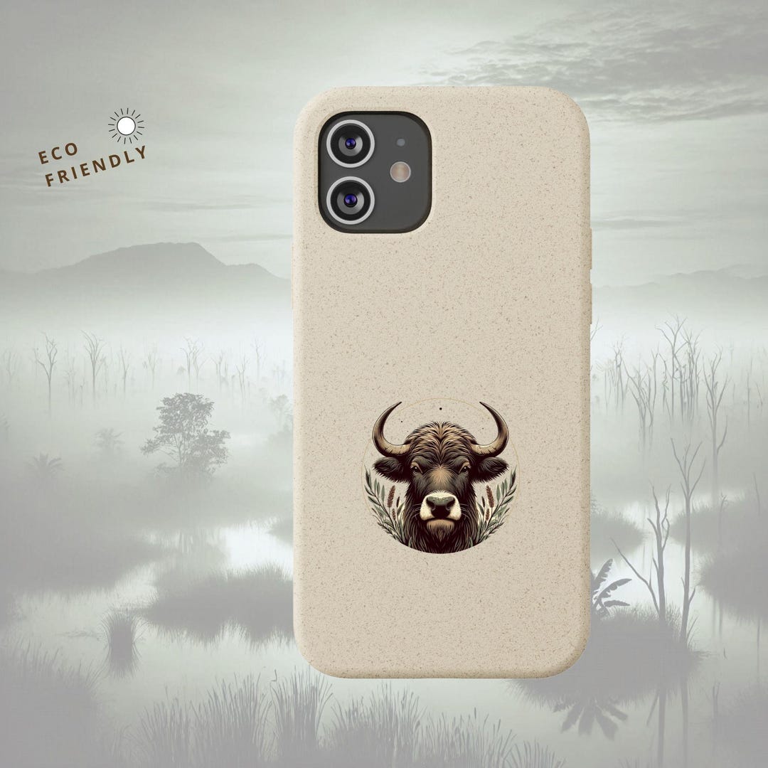 Phone Case Fluffy Bull Logo, Ecofriendly Mobile Phone Cover ...