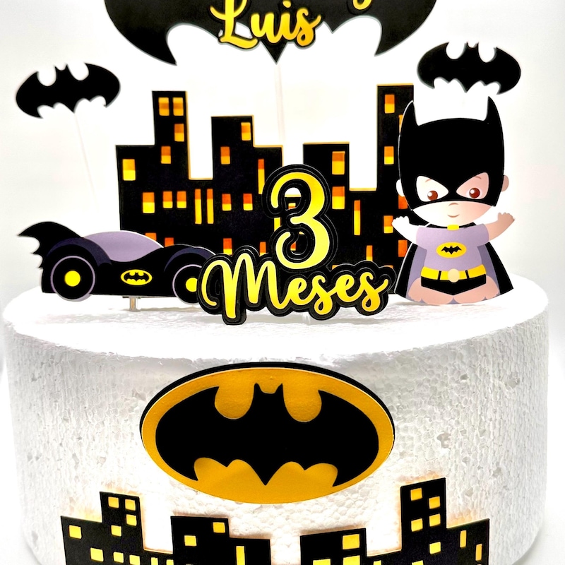 Batmans Cake Topper - Etsy
