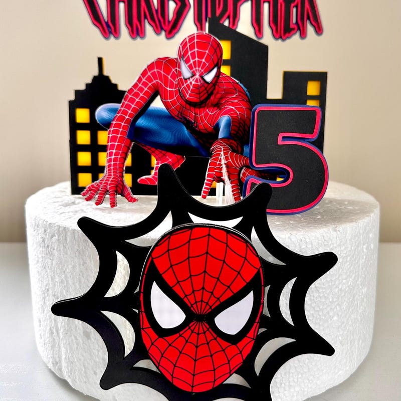 Spiderman Topper - Etsy
