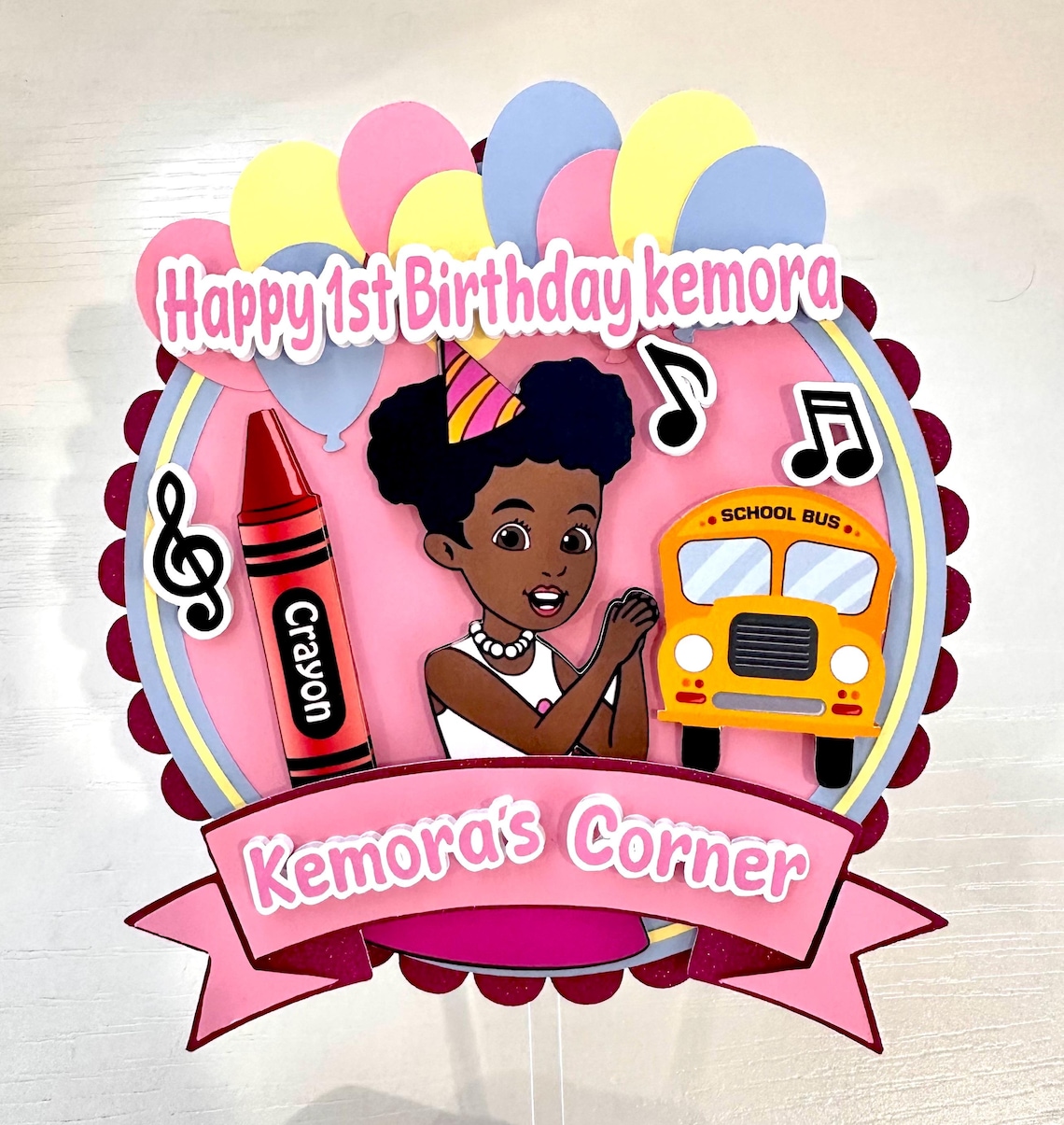 Gracie's Corner Inspired Cake Topper - Handmade Party Decor. - Etsy