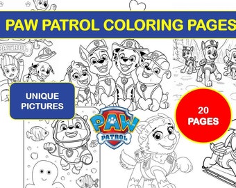 paw patrol printable coloring pages free