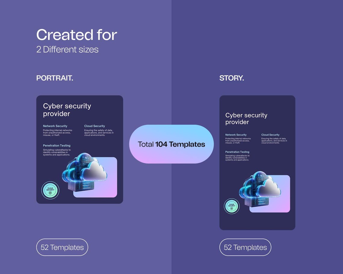 Tech Business Instagram Templates, Cybersecurity Canva Posts, IT ...