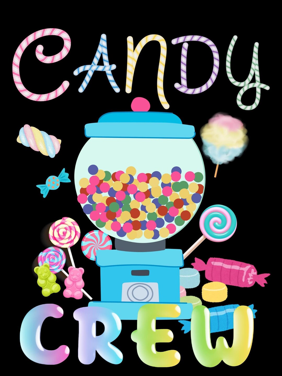 Perfect Candy Themed Party Shirt Design. Candyland, Sweet Treats Themed ...