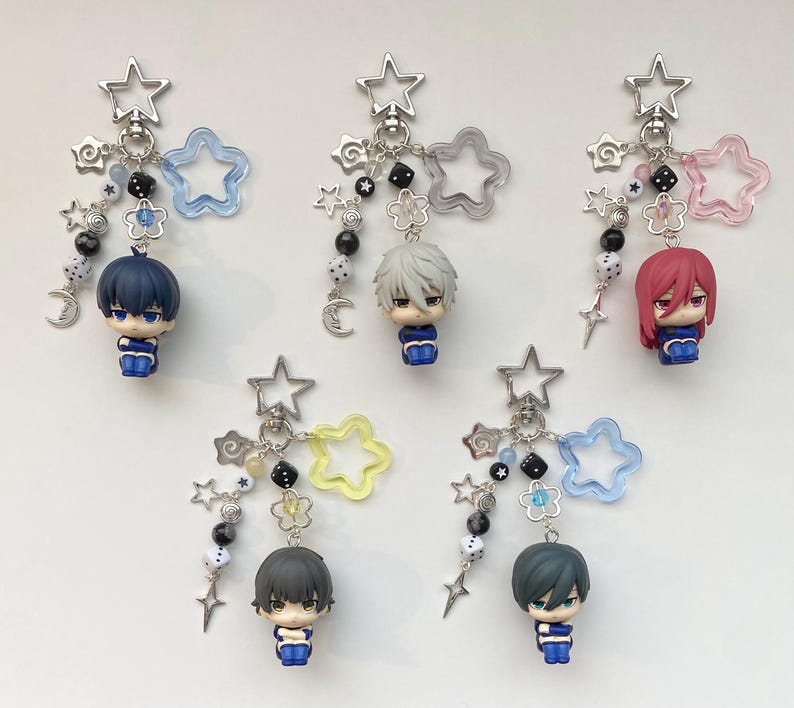 Blue Lock Figurine Keychains - Etsy