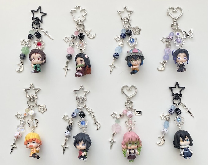 Demon Slayer Keychains - Etsy