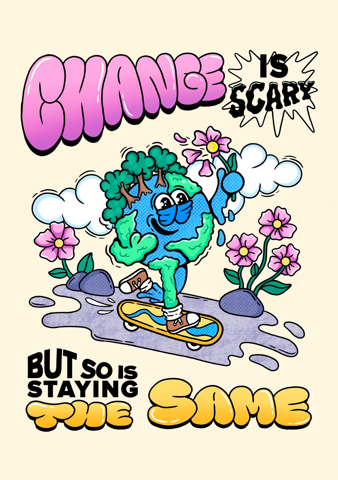 Change is Scary, but so is Staying the Same | Motivational Poster ...