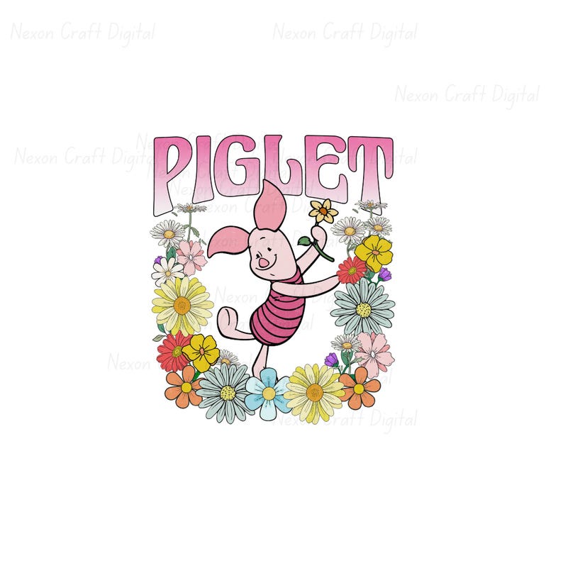 Winnie the Pooh 4 PNG Bundle – Pooh, Piglet, Tigger & Eeyore Retro ...