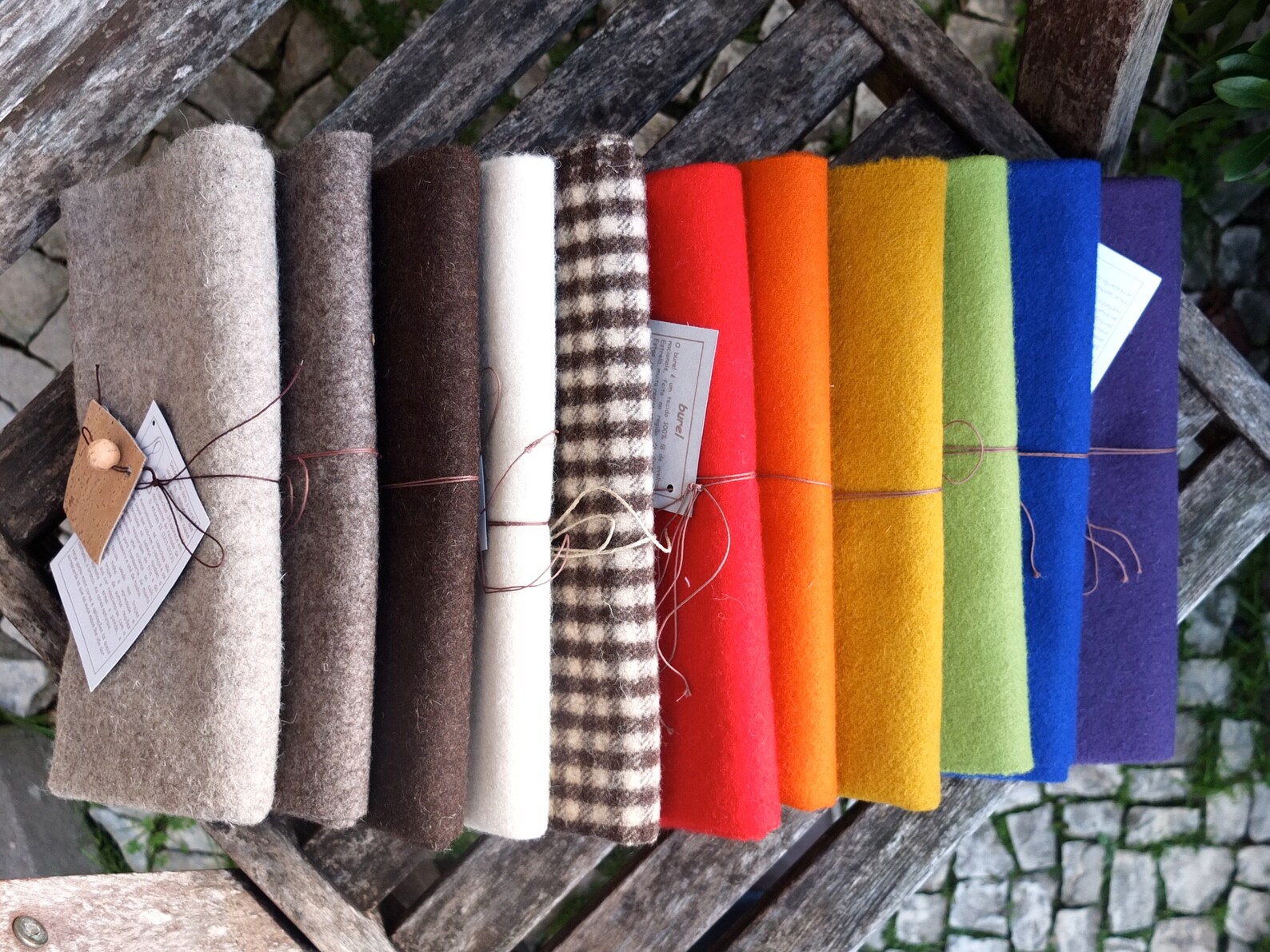 Fulled wool cloth Portuguese burel similar to loden | Etsy