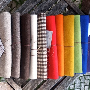 Fulled wool cloth Portuguese burel similar to loden | Etsy