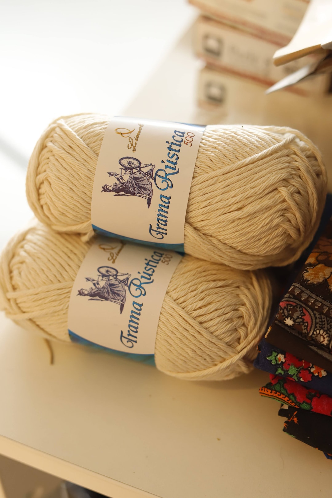 Limol Bulky /chunky Cotton Yarn. Natural Colour Knit & Crochet Thread ...