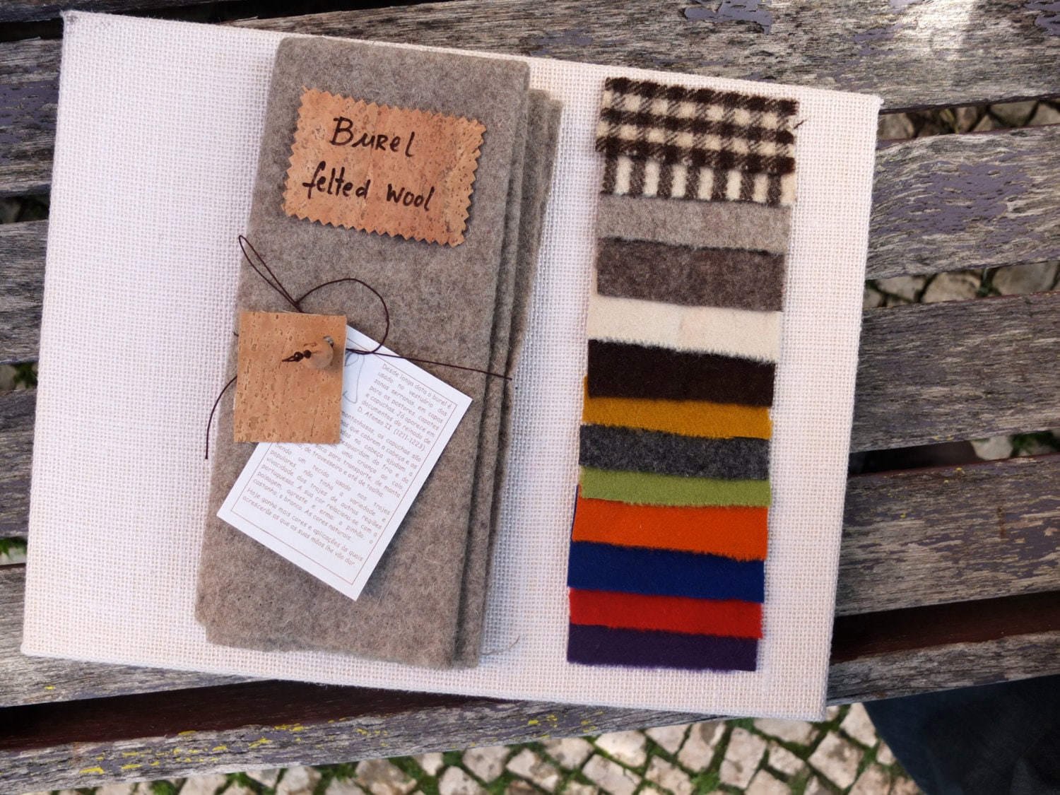 Burel full wool by the meter felted wool craft fabric made | Etsy