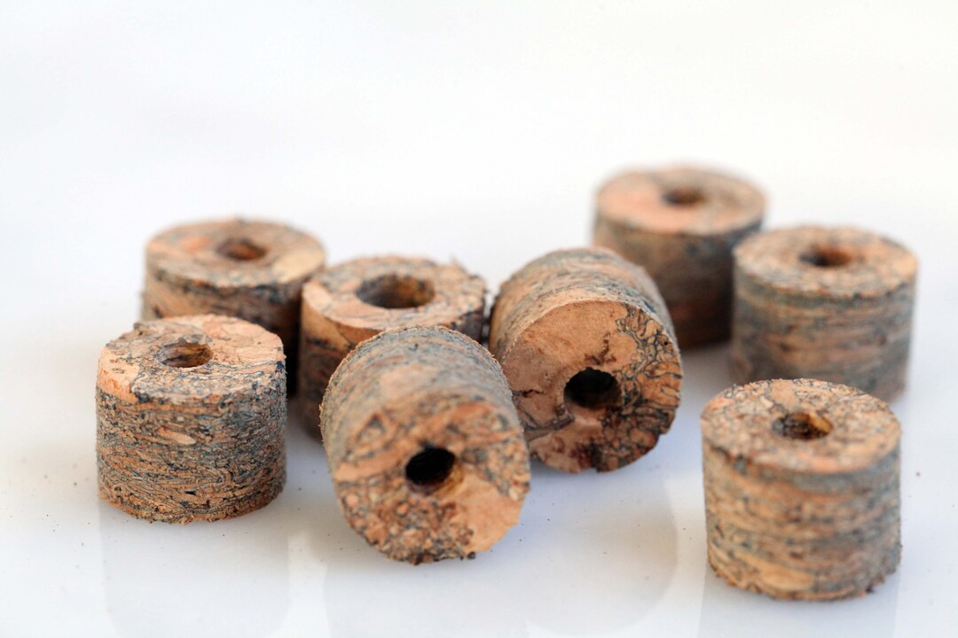 Blue Cork Cylinders, Natural Jewelry, Cork Tubes, Eco Friendly Earrings ...