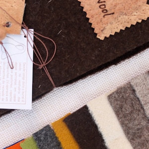 Portuguese Boiled Wool Fabric, Burel Natural and Ethical Fabrics, Dark ...