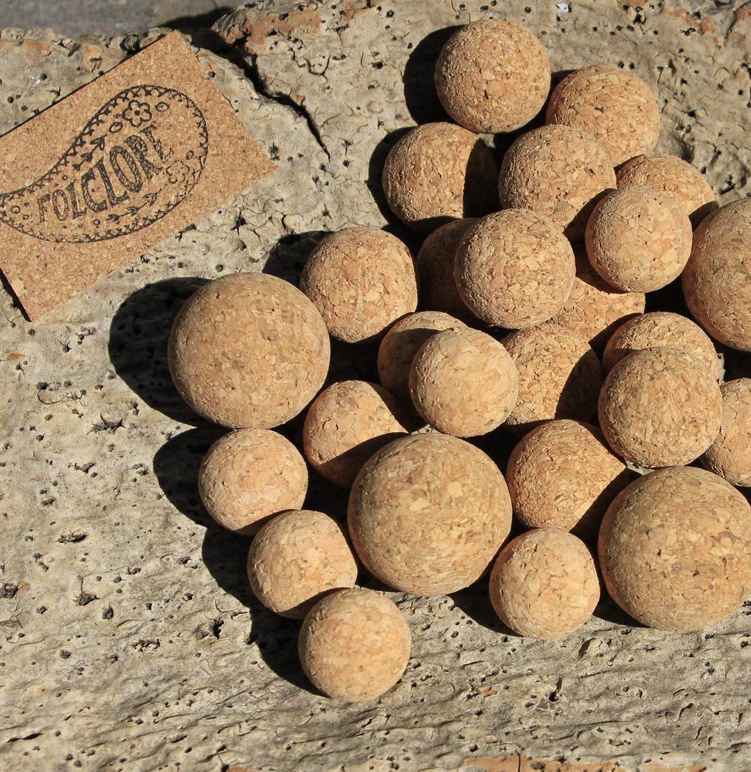 Cork Balls Made From Agglomerated Cork From Portugal, Sustainable Pet ...