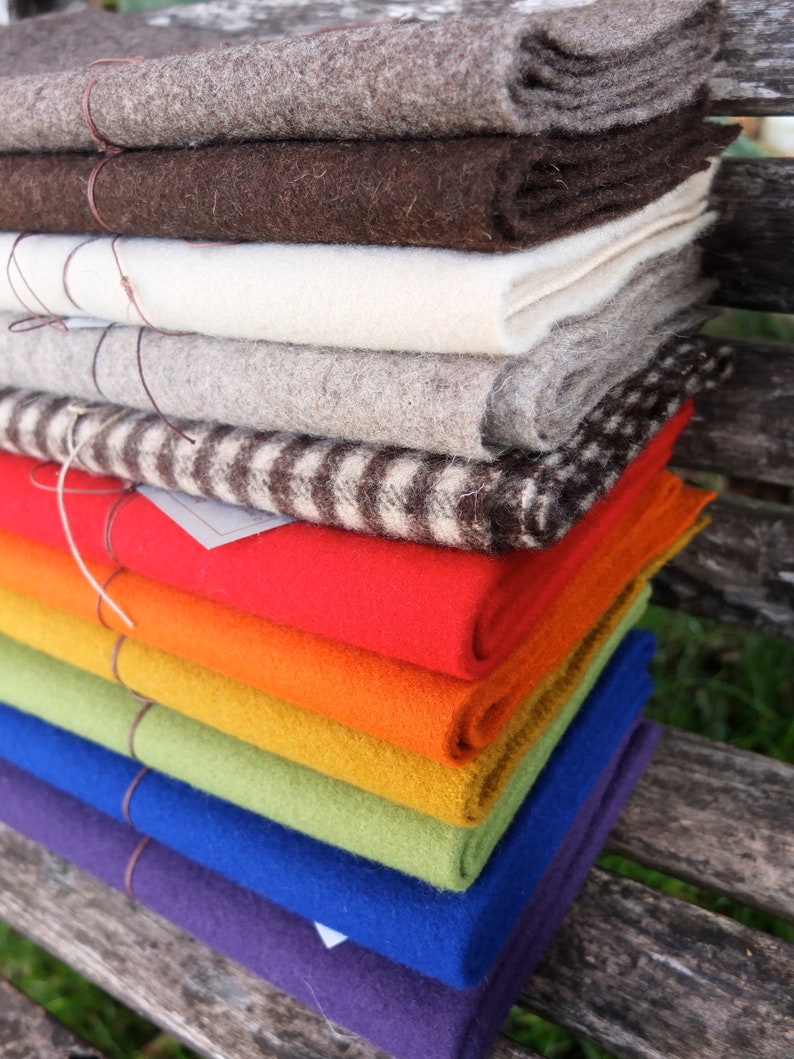 Burel Full Wool Fat Quarter Boiled Wool Craft Fabric Made in - Etsy ...