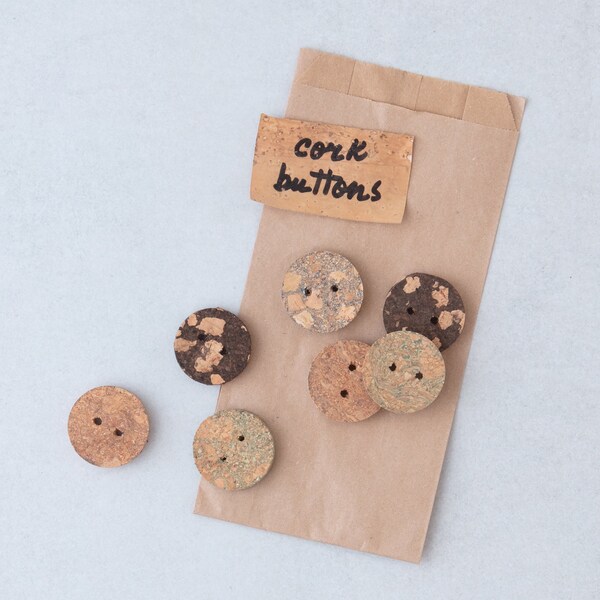 Cork Buttons - Etsy