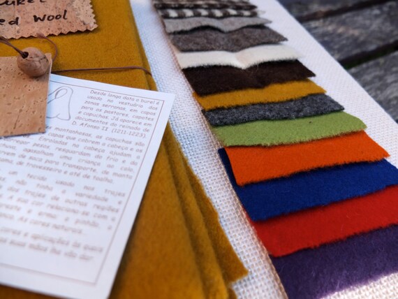 Mustard Portuguese Burel by the Meter Boiled Wool Fabric - Etsy