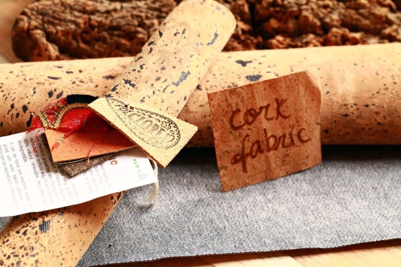 Exclusive Denim & Cork fabric by meter /Yard handcrafted in | Etsy