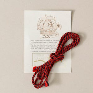 Knot Tying Kit - Keychain DIY Project. Teenager Activity, Portuguese ...