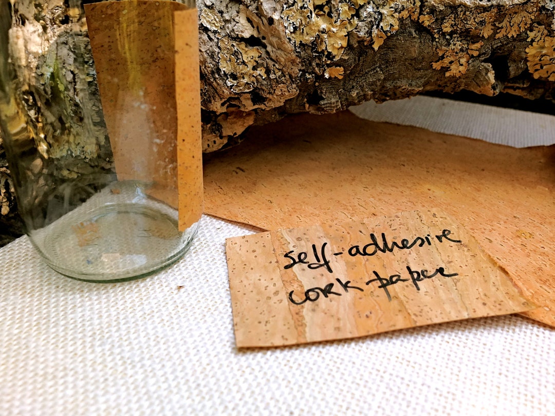 Self-adhesive Cork Paper Sheet, 25x35cm 9 7/8" X 13 3/4", Natural Cork ...