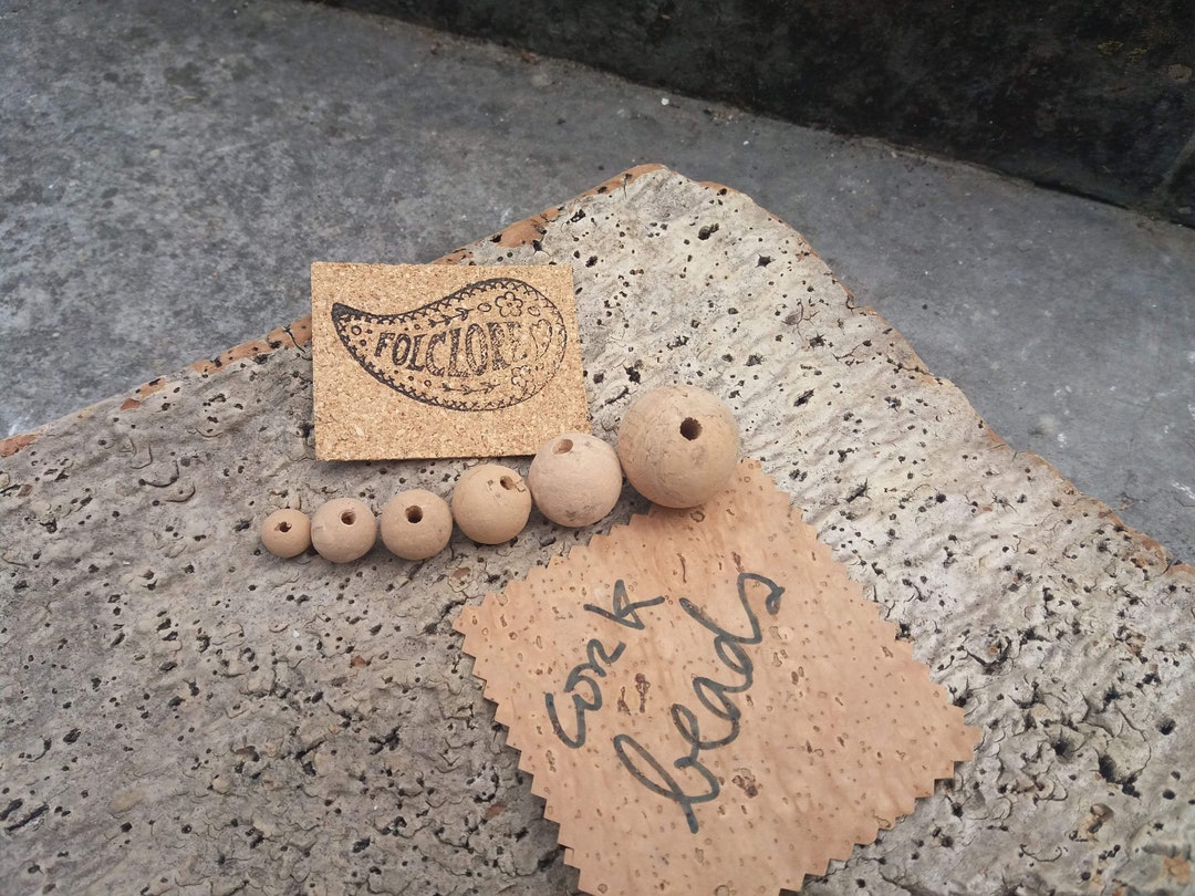 Cork Balls for Eco Friendly Jewelry, 19mm 3/4 Round Natural Beads, W ...