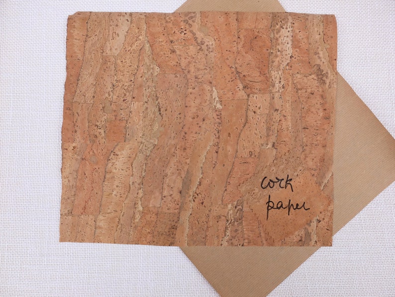 Cork Sheet for Paper Works Cork and Kraft Paper One Sided & | Etsy