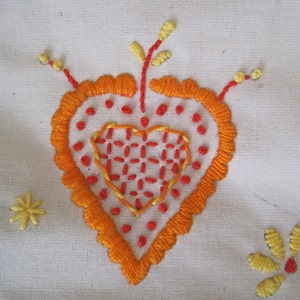 Embroidery Design Set, Portuguese Traditional Heart Pattern, Gifts for ...