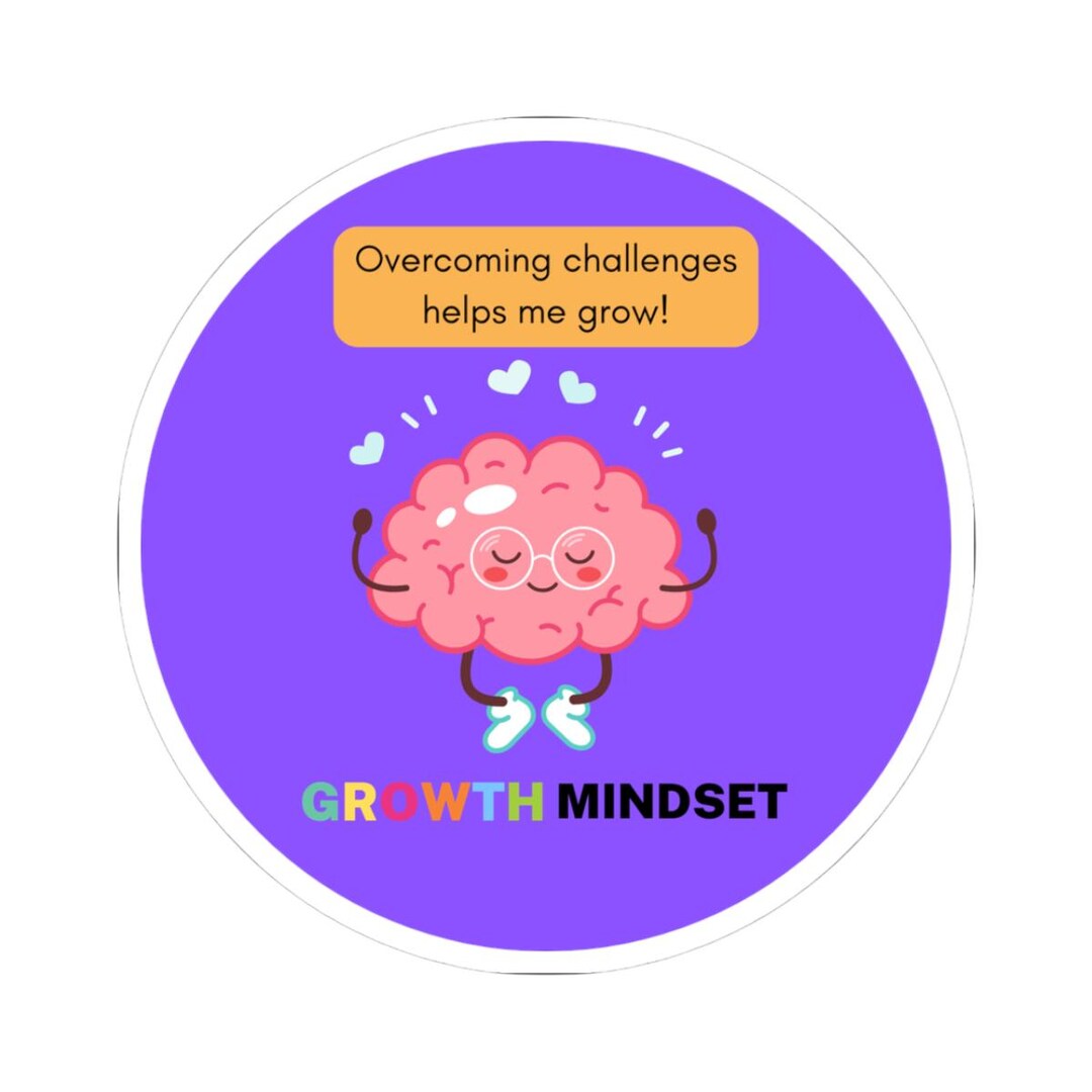 Growth Mindset - Kiss-cut Stickers - Etsy