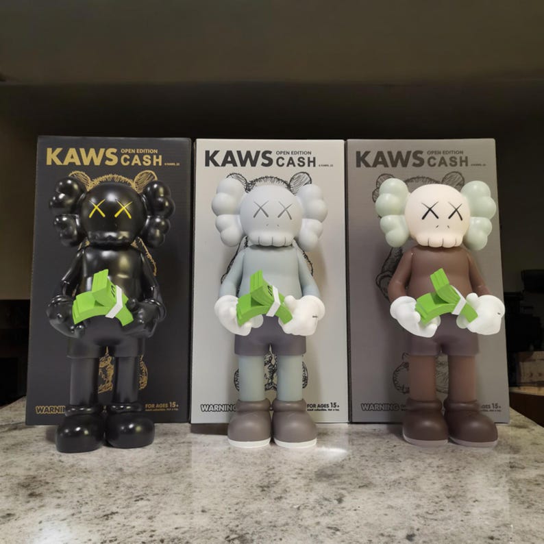 Kaws-inspired Money Counting Statue Modern Art Decor for Home & Office ...