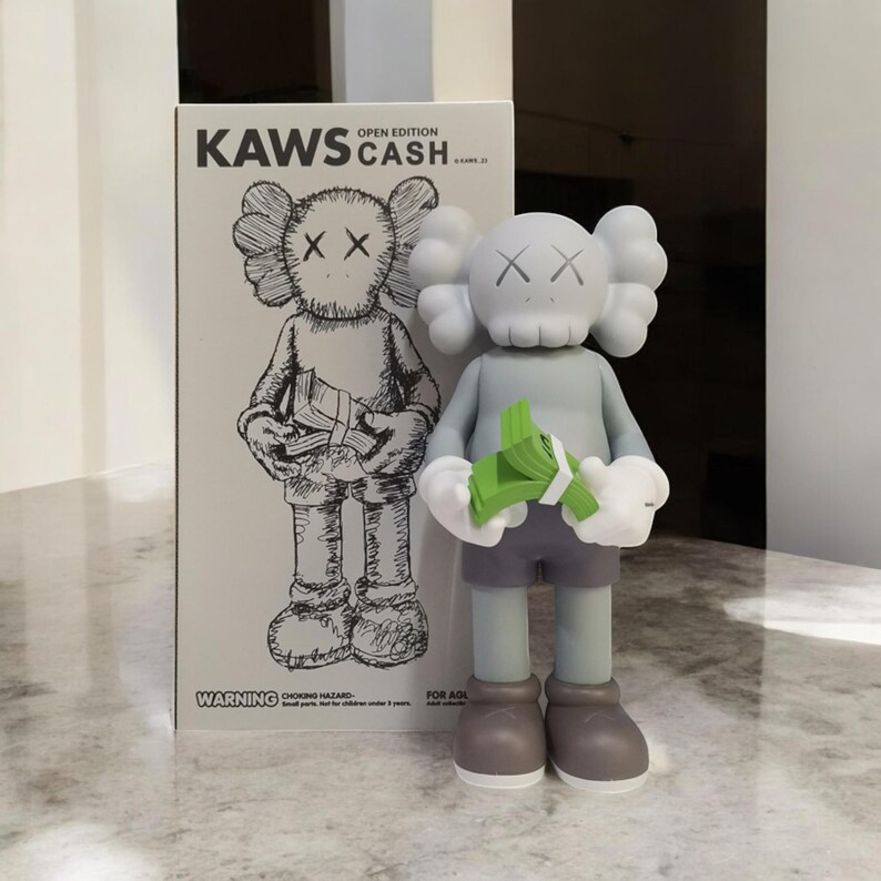 Kaws-inspired Money Counting Statue Modern Art Decor for Home & Office ...