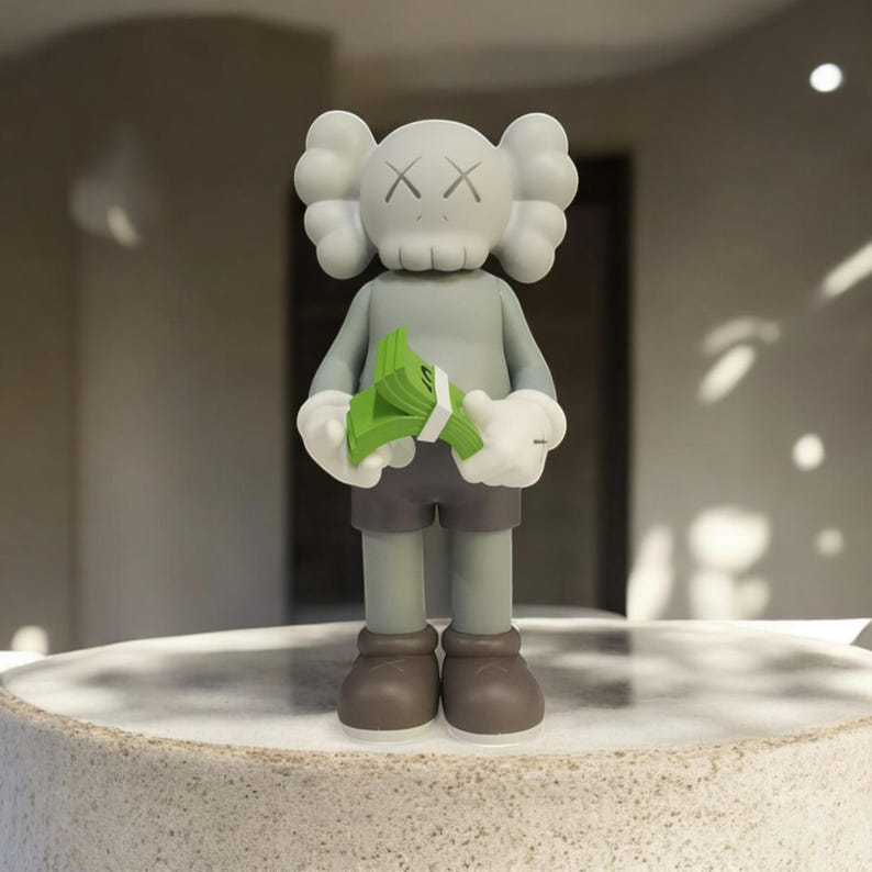 Kaws-inspired Money Counting Statue Modern Art Decor for Home & Office ...