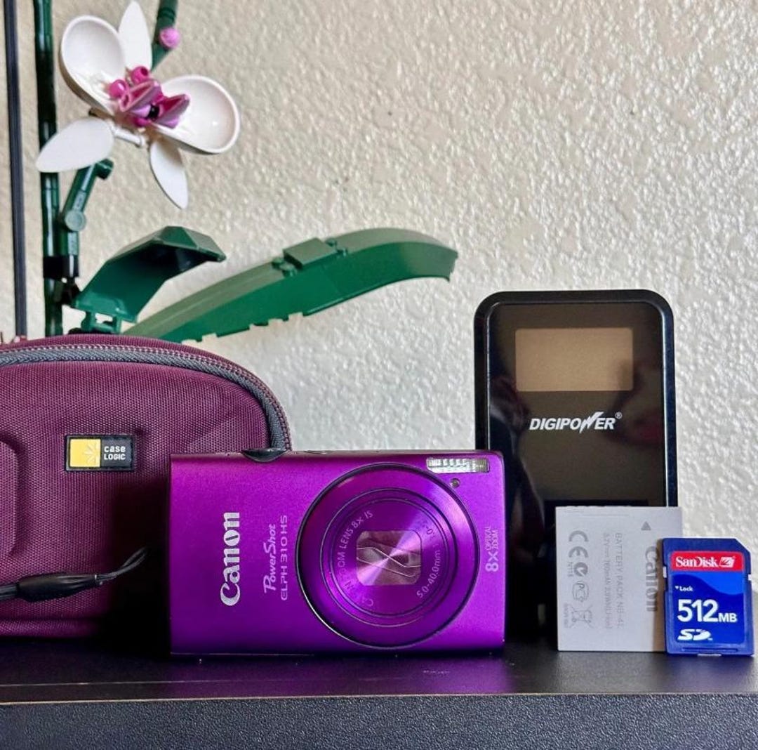 Canon Powershot ELPH 310 HS Digital Camera Purple 12.1MP CMOS Compact ...