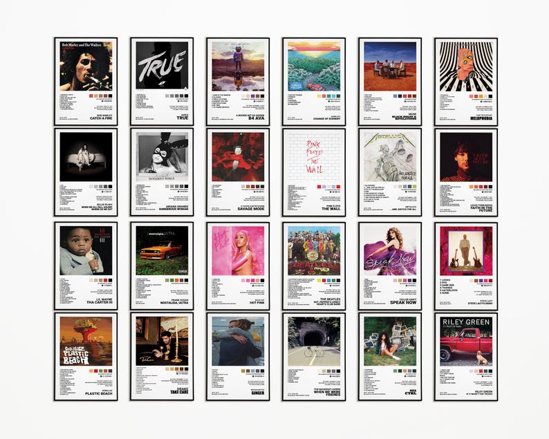 650 Album Poster Music Album Cover Posters, Album Art Prints, Albums ...